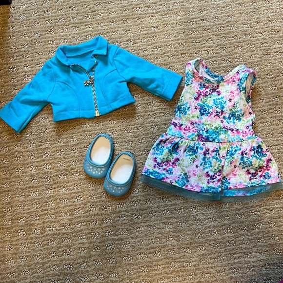 Toys | American Girl Truly Me Outfit Floral Dress Meet Outfit Retired ...